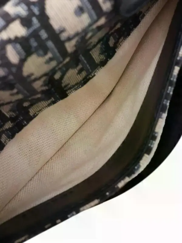 Dior 2000-2026 Oblique Canvas Saddle Crossbody Bag