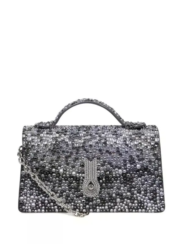 AMATO DANIELE Mini Crystal-embellished Leather Tote Bag