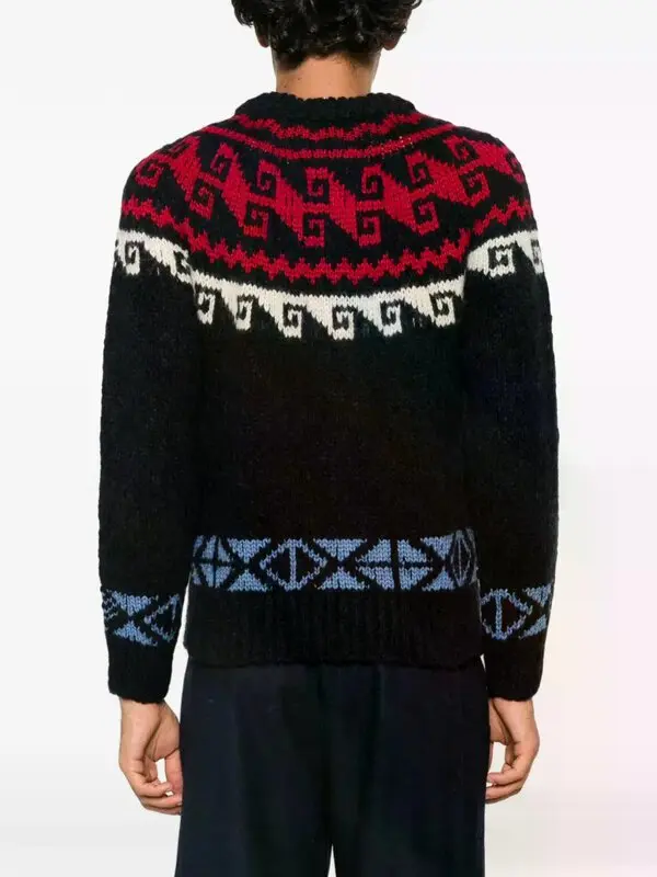 Moncler Geometric Jacquard-knit Sweater