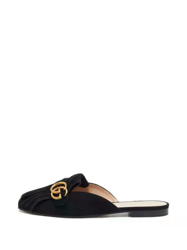 Gucci Gg Marmont Fringed Mules