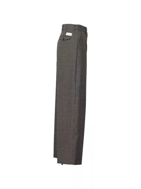 NINE:INTHE:MORNING Nancy Check Wool Trousers