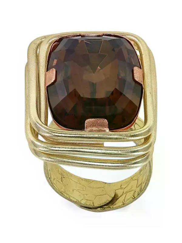 KONPLOTT To The Max Cushion-cut Crystal Ring