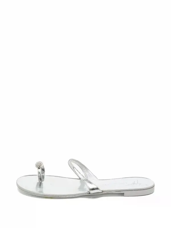 GIUSEPPE ZANOTTI Icon Ring Patent Leather Sandals