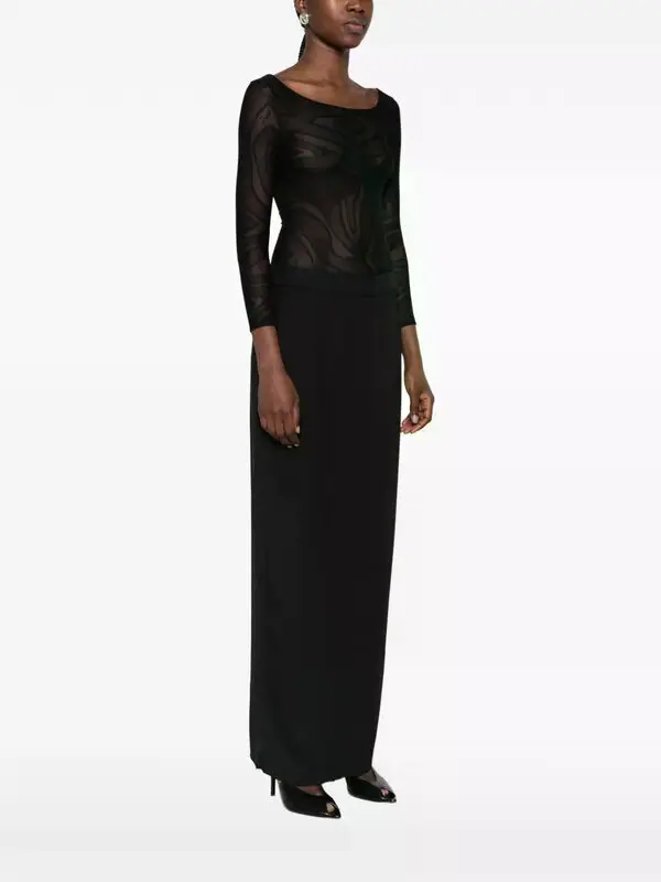 Emilio Pucci Long-sleeve Sheer Top