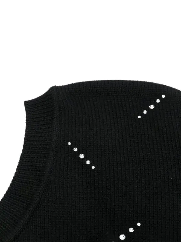ERNEST W. BAKER Crystal-embellished Knitted Balaclava