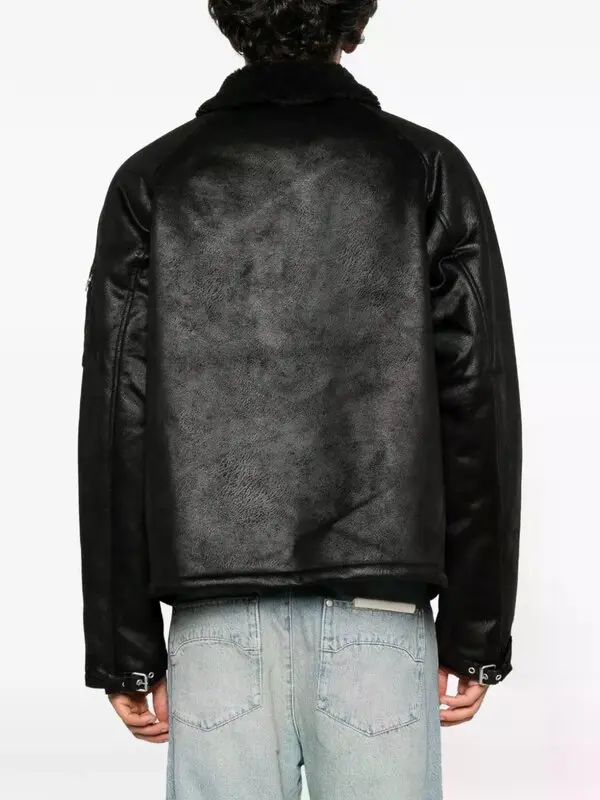 RETERNITY Aéro Shearling-collar Zip-up Jacket
