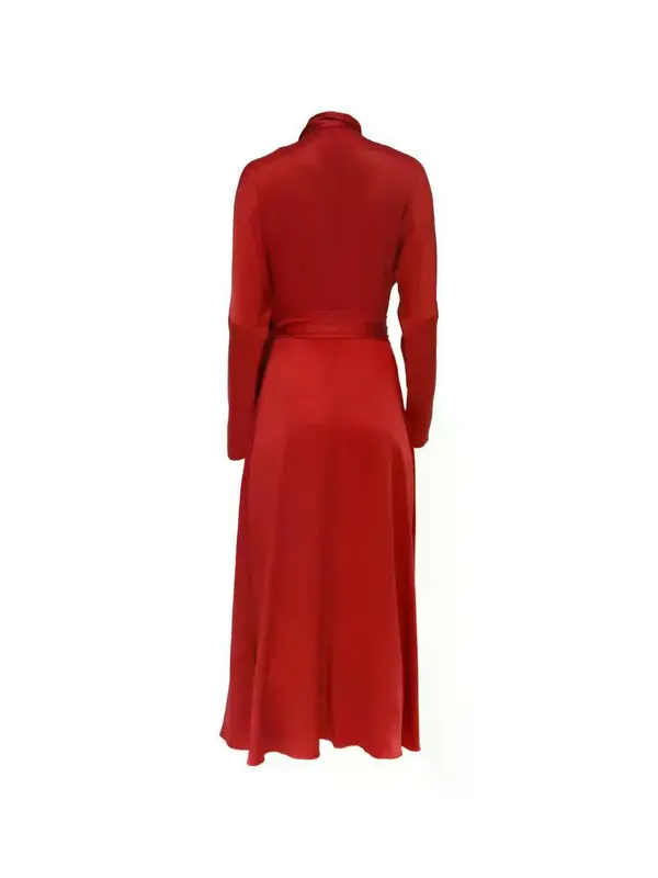 Sies Marjan Tie-neck Long-sleeve Midi Dress