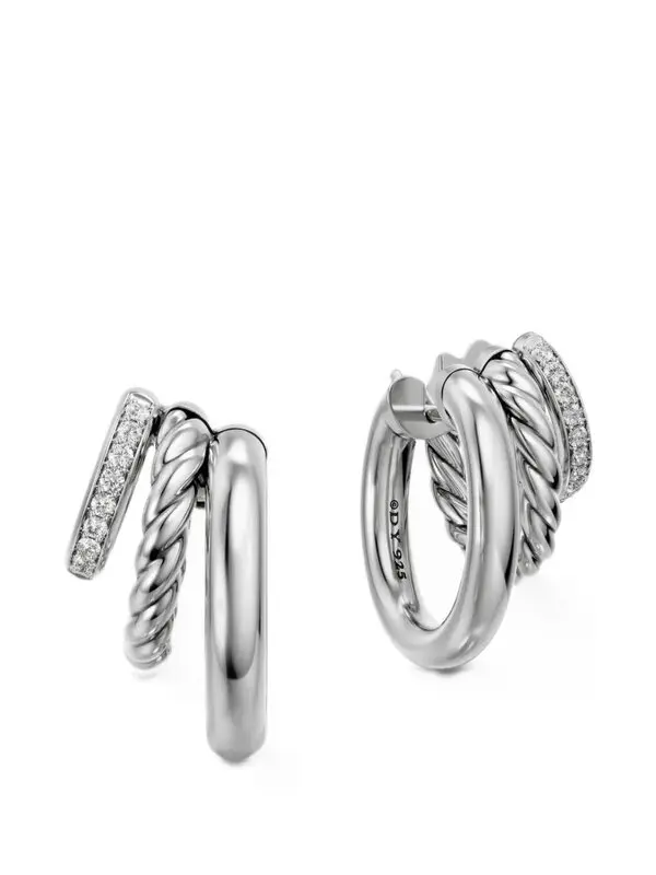 David Yurman Dy Mercer® Diamond Multi-row Earrings