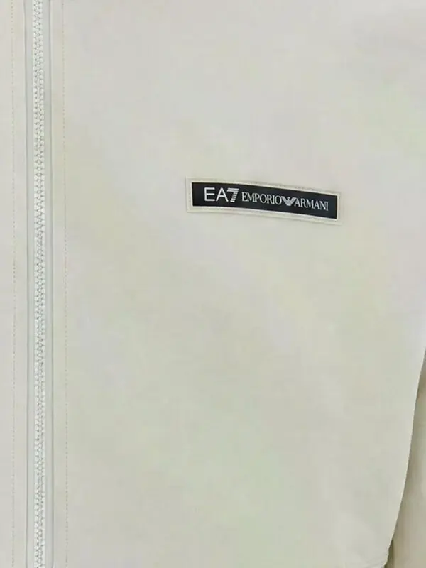 EA7 Logo-patch Zip-up Hoodie