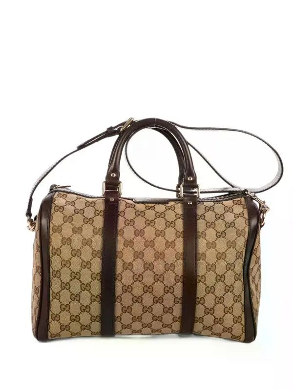 Gucci Boston Monogrammed Tote Bag - Neutrals