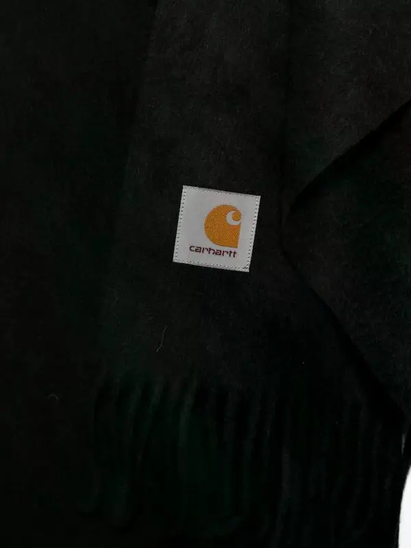 Carhartt Work In Progress Logo-patch Fringed Scarf