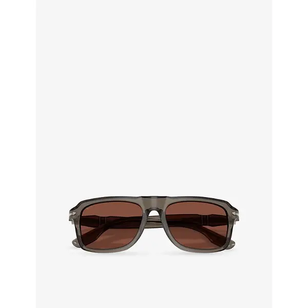 Persol Po8002s Rectangle-frame Acetate Sunglasses