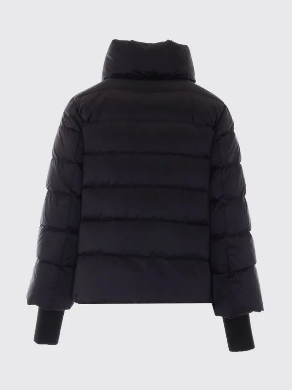 Add Short Water-repellent Nylon Puffer Jacket With High Neck And Elasticated Cuffs