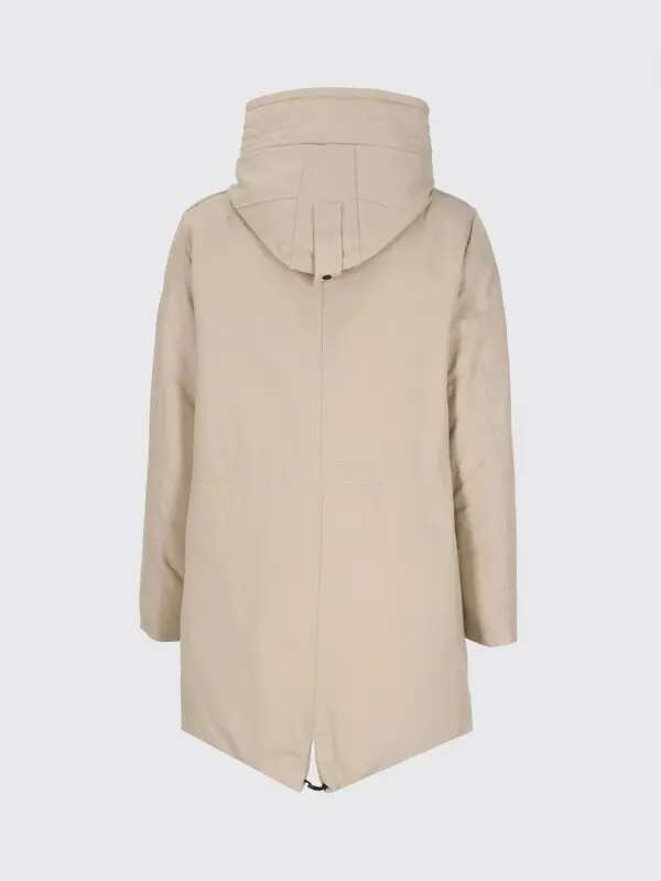 Peuterey Kasa Ki Knee-length Parka With Hood And Fur Collar - Beige