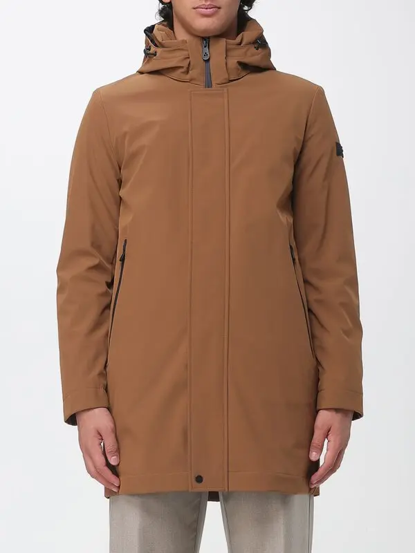 Peuterey Albali Short Hooded Windbreaker Jacket With Primaloft® Padding - Walnut