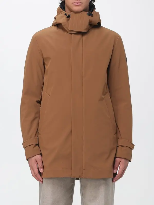 Peuterey Groff Water-repellent Technical Fabric Parka With Detachable Hood - Walnut
