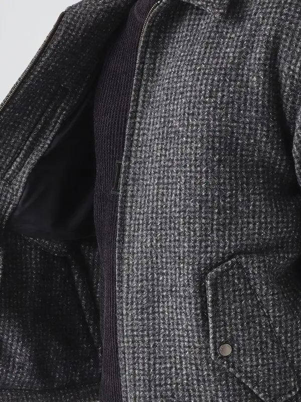 Emporio Armani Polyester Shirt Jacket With Zip Closure And Flap Pockets