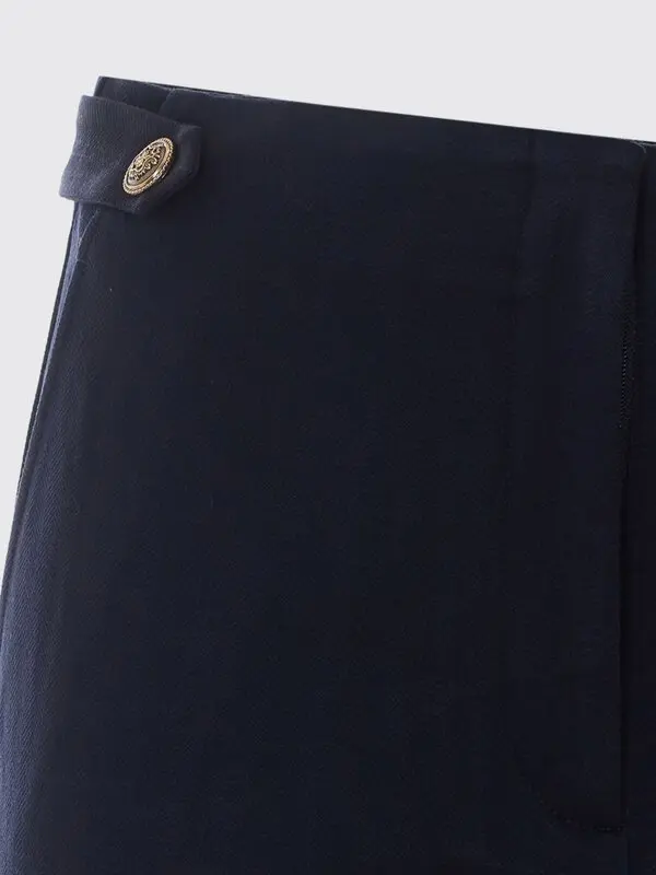Liu Jo Mid-rise Crêpe Straight Trousers With Side Zip