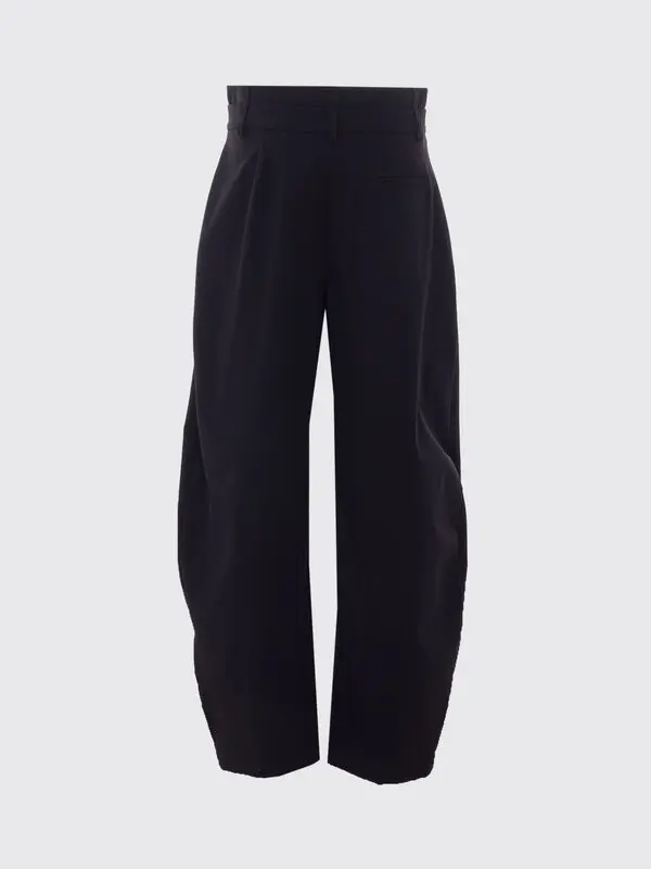 Pinko High-waisted Wide-leg Crêpe Trousers With A Baggy Fit