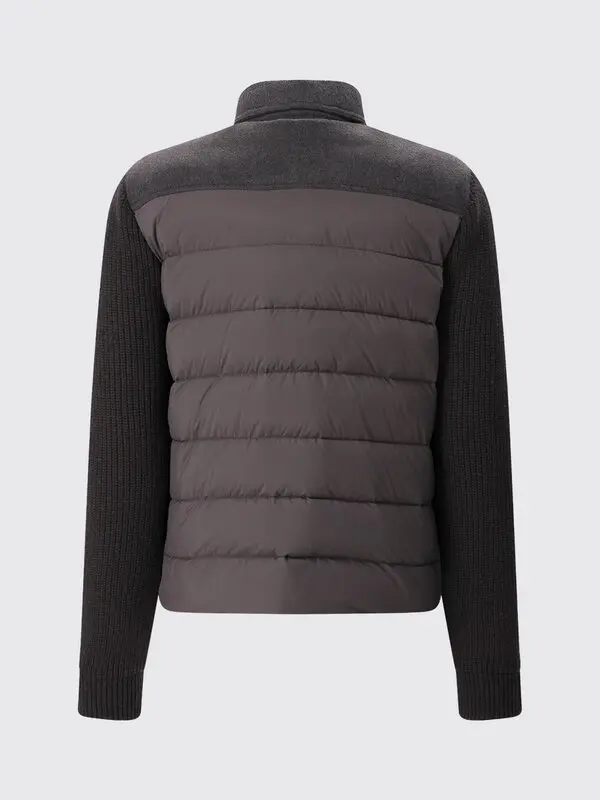 MOORER Shirt-style Quilted Nylon Padded Jacket With Snap Buttons