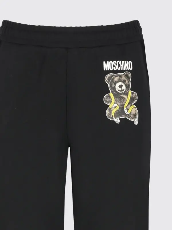 Moschino Cotton Jogging Trousers With Logo And Teddy Bear Print