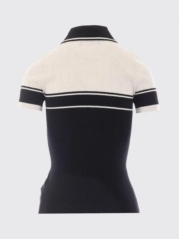 Amiri Abstract Pattern Virgin Wool Knit Polo With A Slim Fit