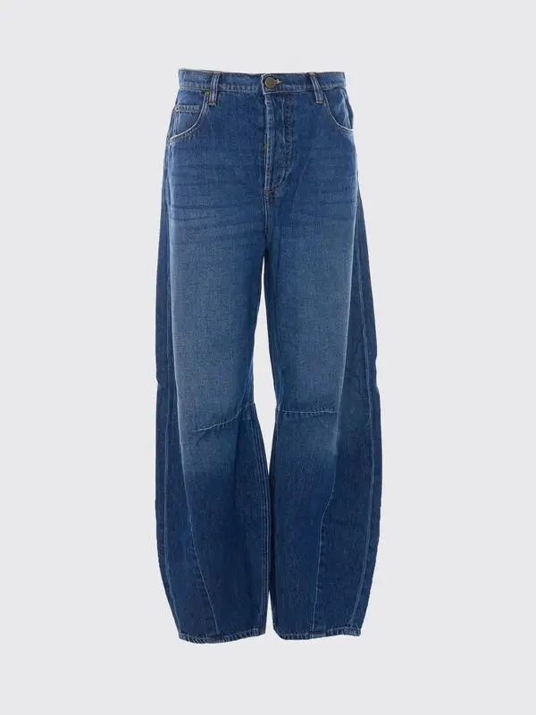 TWINSET Mid-rise Baggy Jeans In Cotton With A Five-pocket Design
