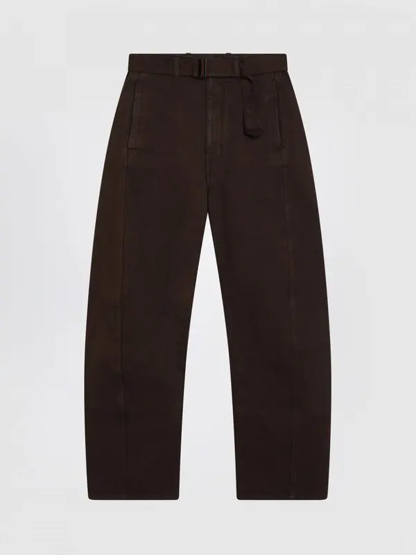 LEMAIRE Wide-leg Cotton Jeans With An Adjustable Belt