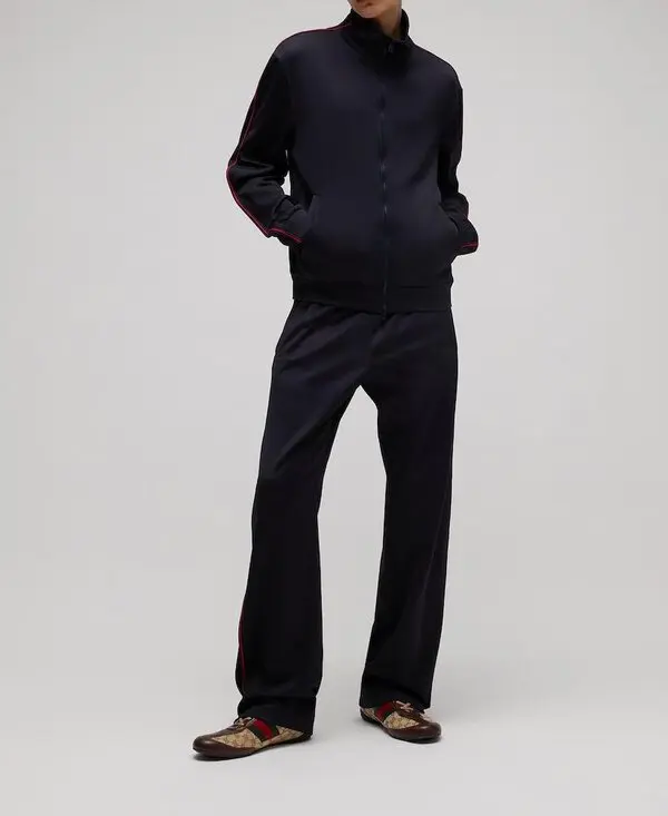 Gucci Shiny Technical Jersey Zip Jacket