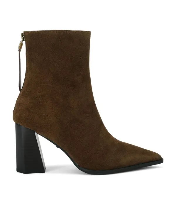 Kurt Geiger Suede Lilly Ankle Boots - Brown