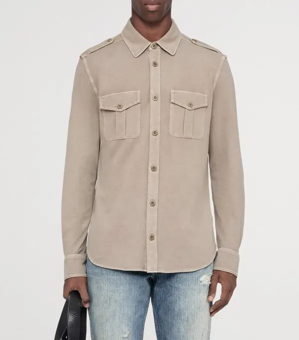 ALLSAINTS Stretch-cotton Foley Shirt