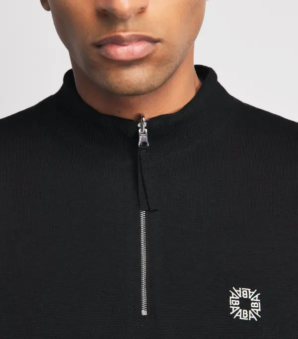 ALBA Wool Reversible Quarter-zip Sweater Vest