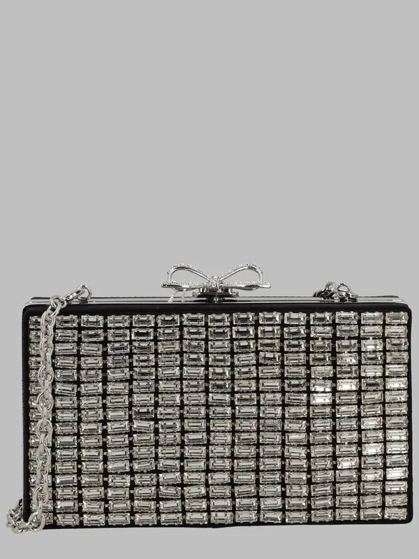 SELF-PORTRAIT Clutch "the Bow - Silver