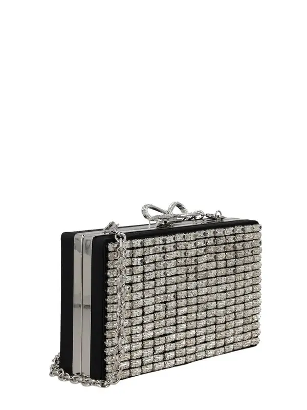 SELF-PORTRAIT Clutch "the Bow - Silver