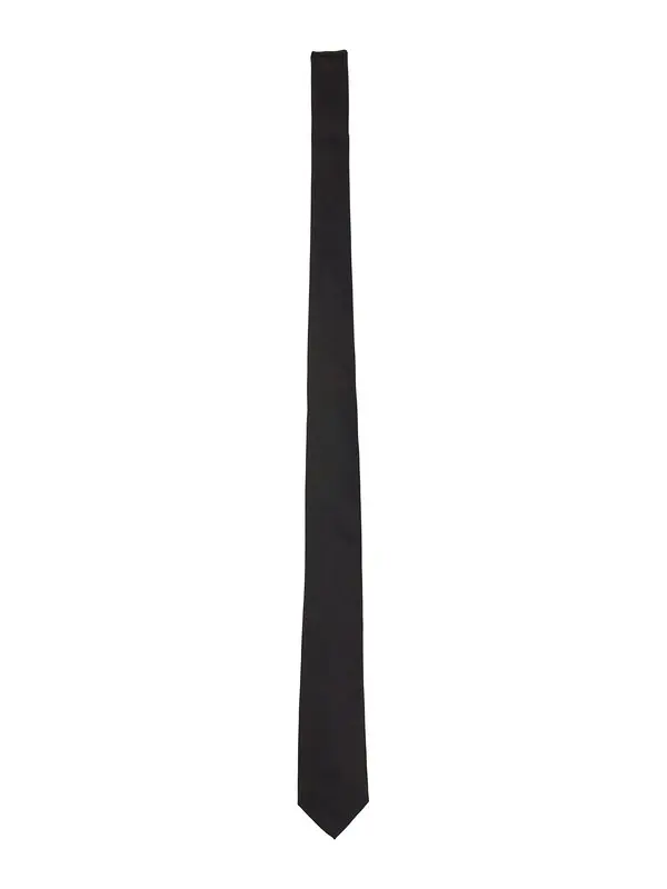 FERRAGAMO Cravatta In Seta - Black