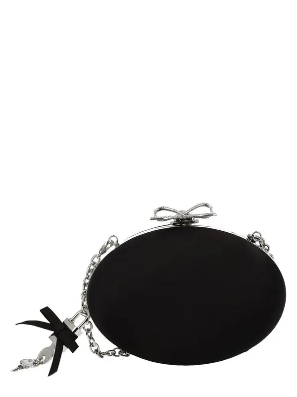 SELF-PORTRAIT Clutch Ovale In Raso