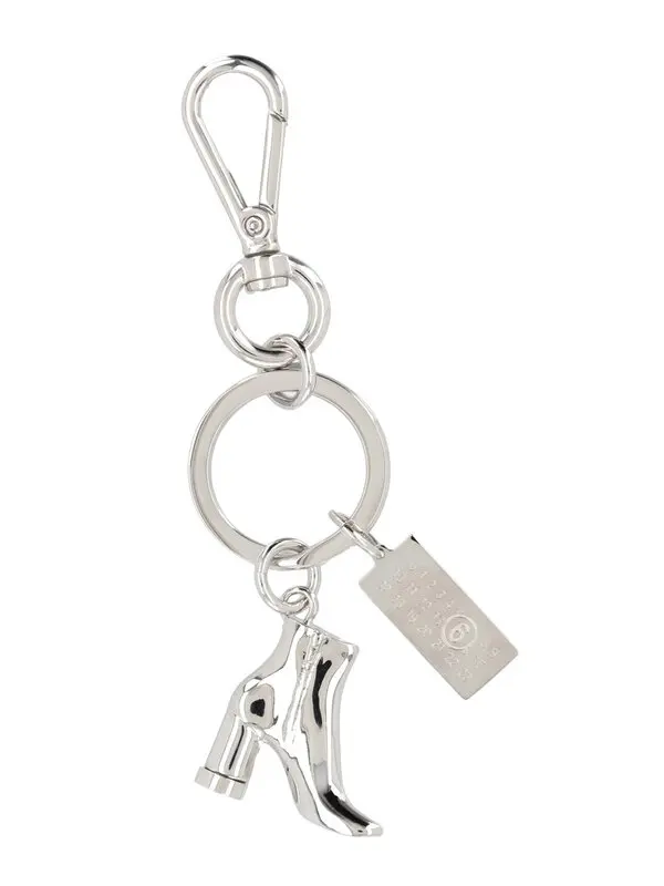 MAISON MARGIELA Portachiavi Con Charm "anatomic Boot - Silver