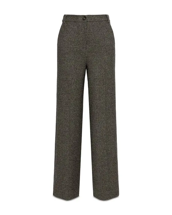 Max Mara Wkdorata Micro Jacquard Jersey Straight Trousers