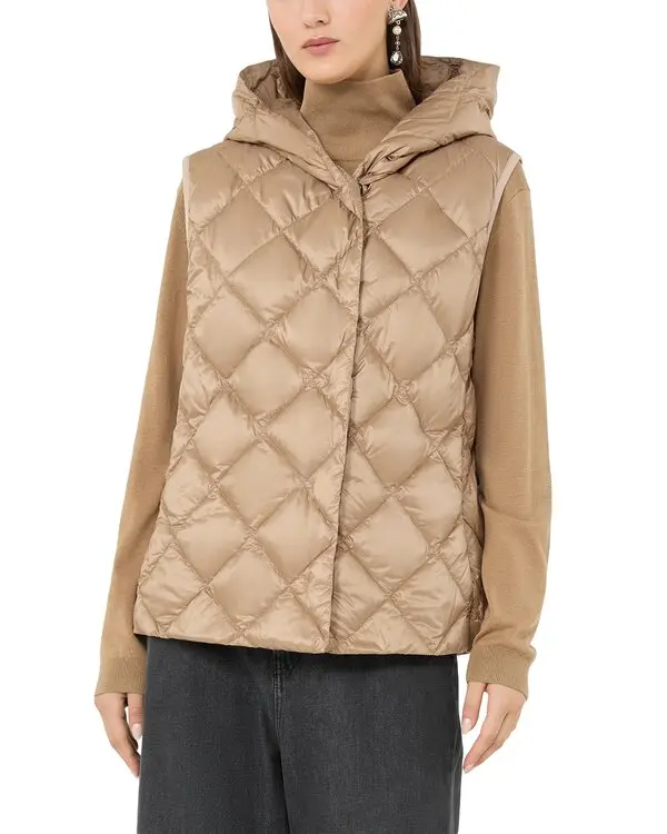 Max Mara Wkdgiochi Down Quilted Hooded Gilet