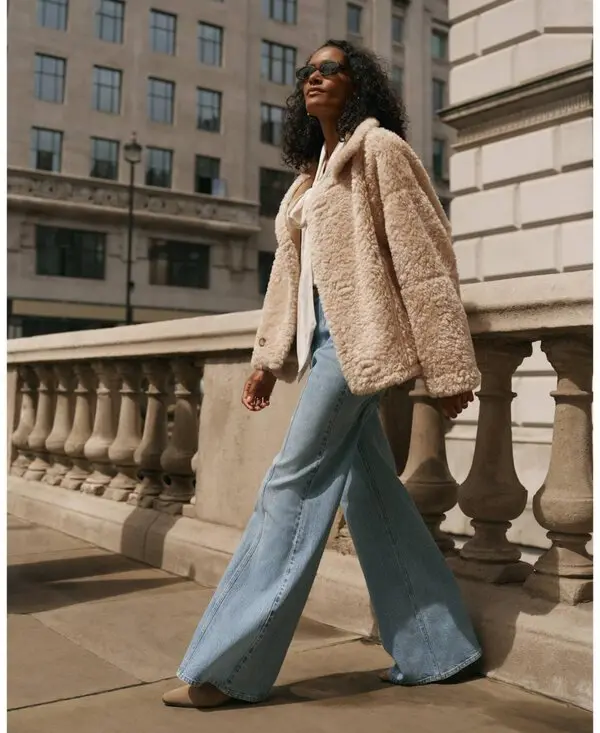 Mint Velvet Faux Fur Lined Reversible Jacket