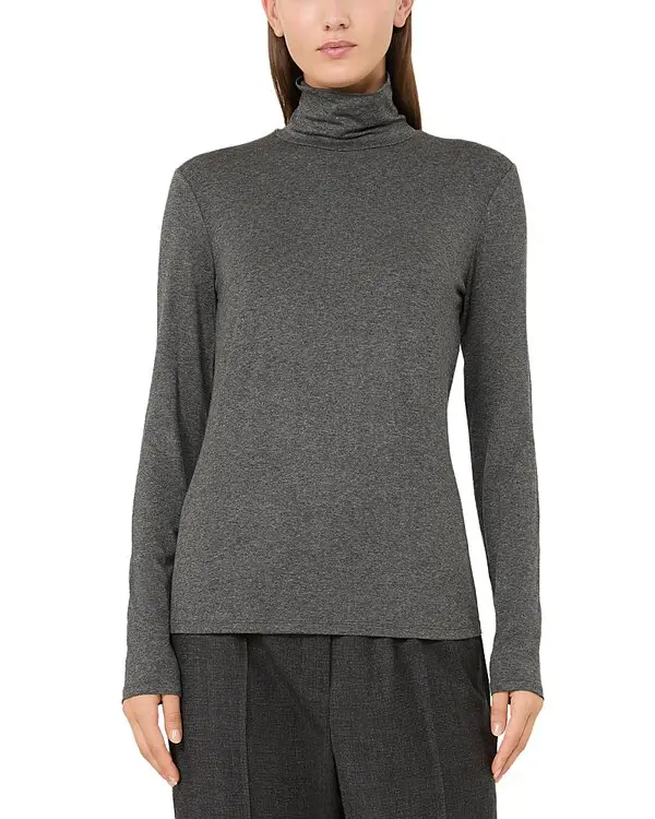 Max Mara Stretch Jersey Slim Fit Turtleneck