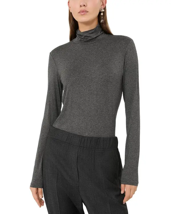 Max Mara Stretch Jersey Slim Fit Turtleneck
