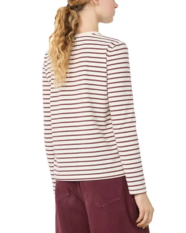 Max Mara Wkdcestino Cotton Stretch Stripe Top