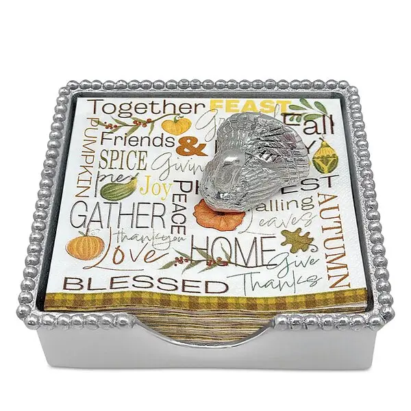 MARIPOSA Turkey Beaded Napkin Box Set
