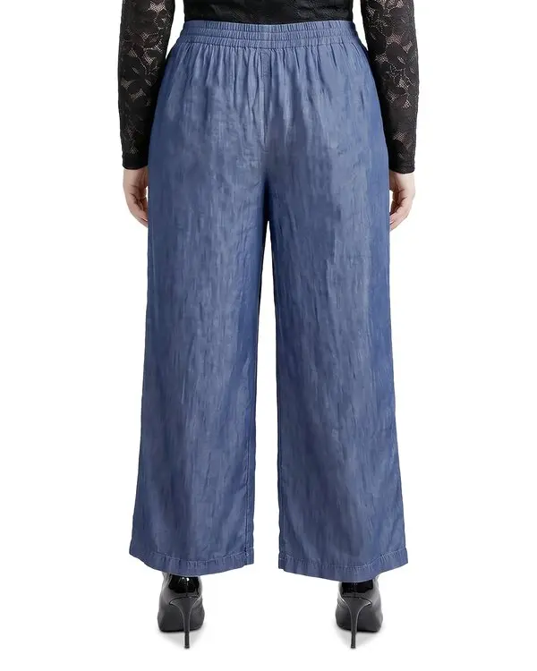 STANDARDS & PRACTICES Plus Drawstring Wide Leg Pants