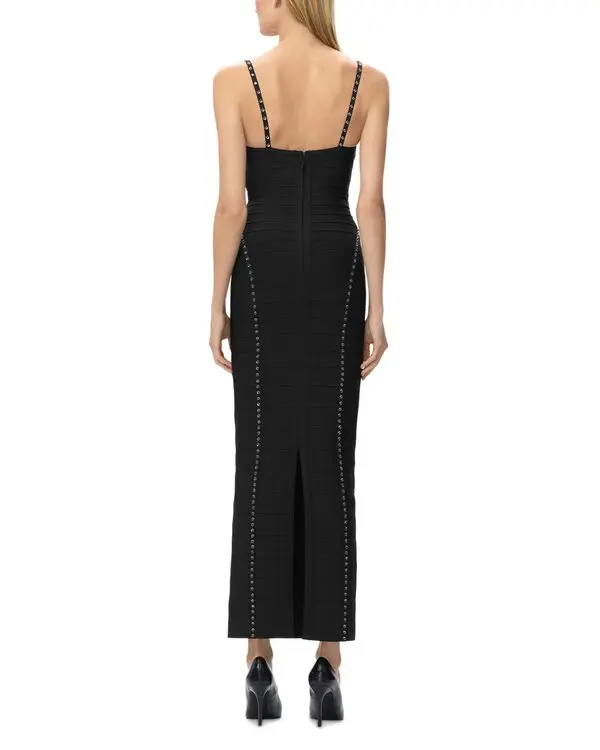 Herve Leger The Daniella Embellished Gown - Black