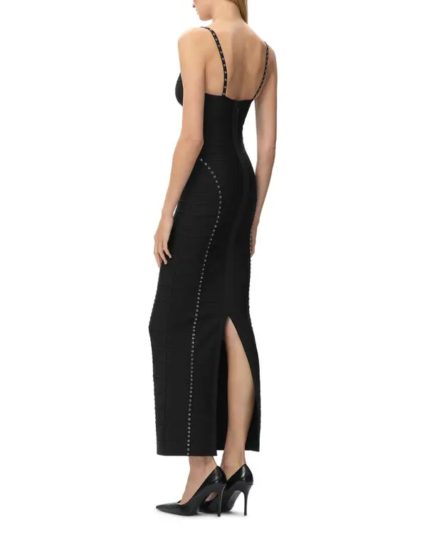Herve Leger The Daniella Embellished Gown - Black