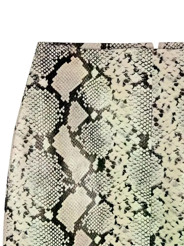 RÓHE Snakeskin-effect Midi Skirt