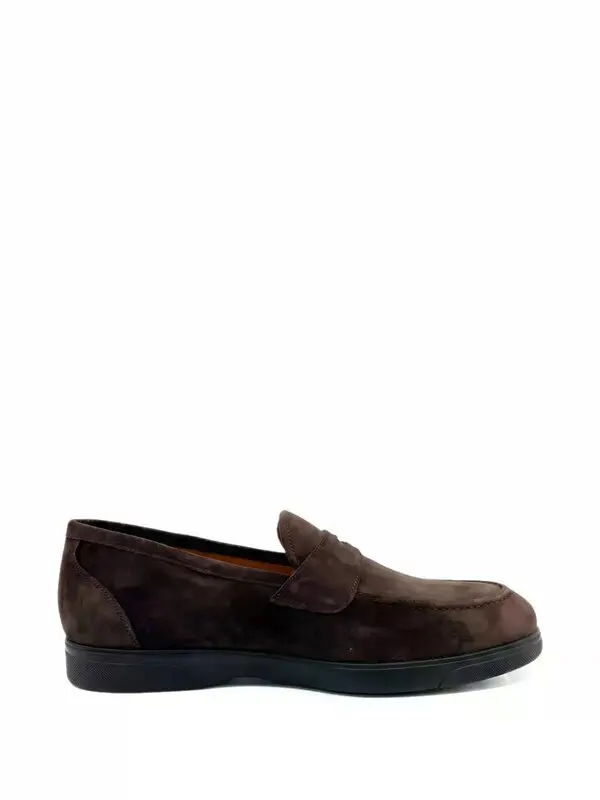 Kiton Suede Penny Loafers