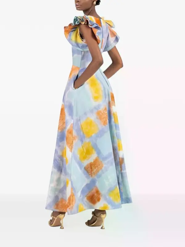 BUSAYO NYC Tokunbo Ruffled-sleeve Maxi Dress